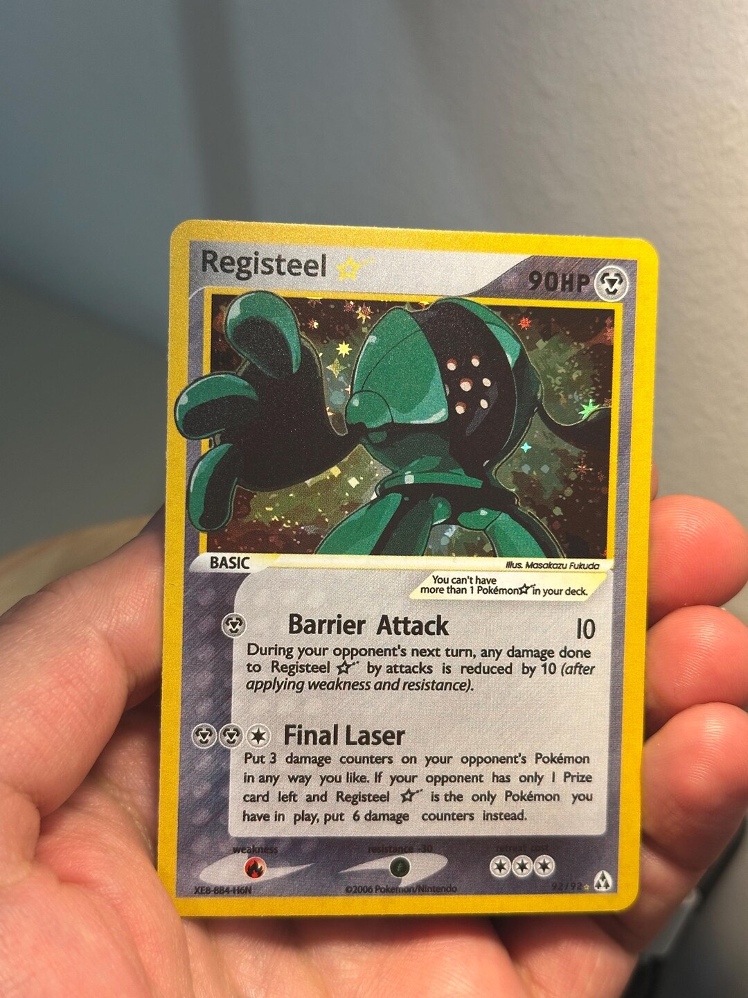 Registeel Holo Gold Star Custom Pokemon Card - Etsy