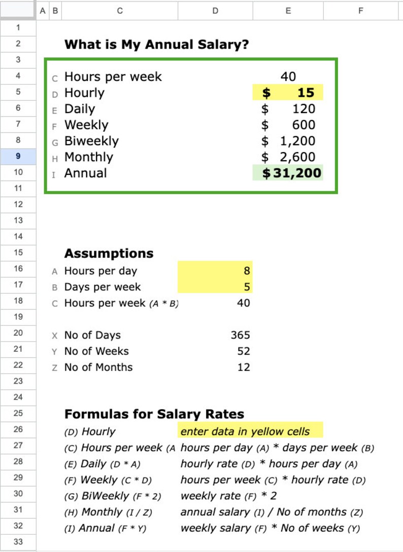 Salary Calculator, Hourly Calculator, Salary & Hourly Calculator, Wages ...