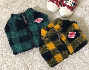 Checkered Dog Jacket - Etsy