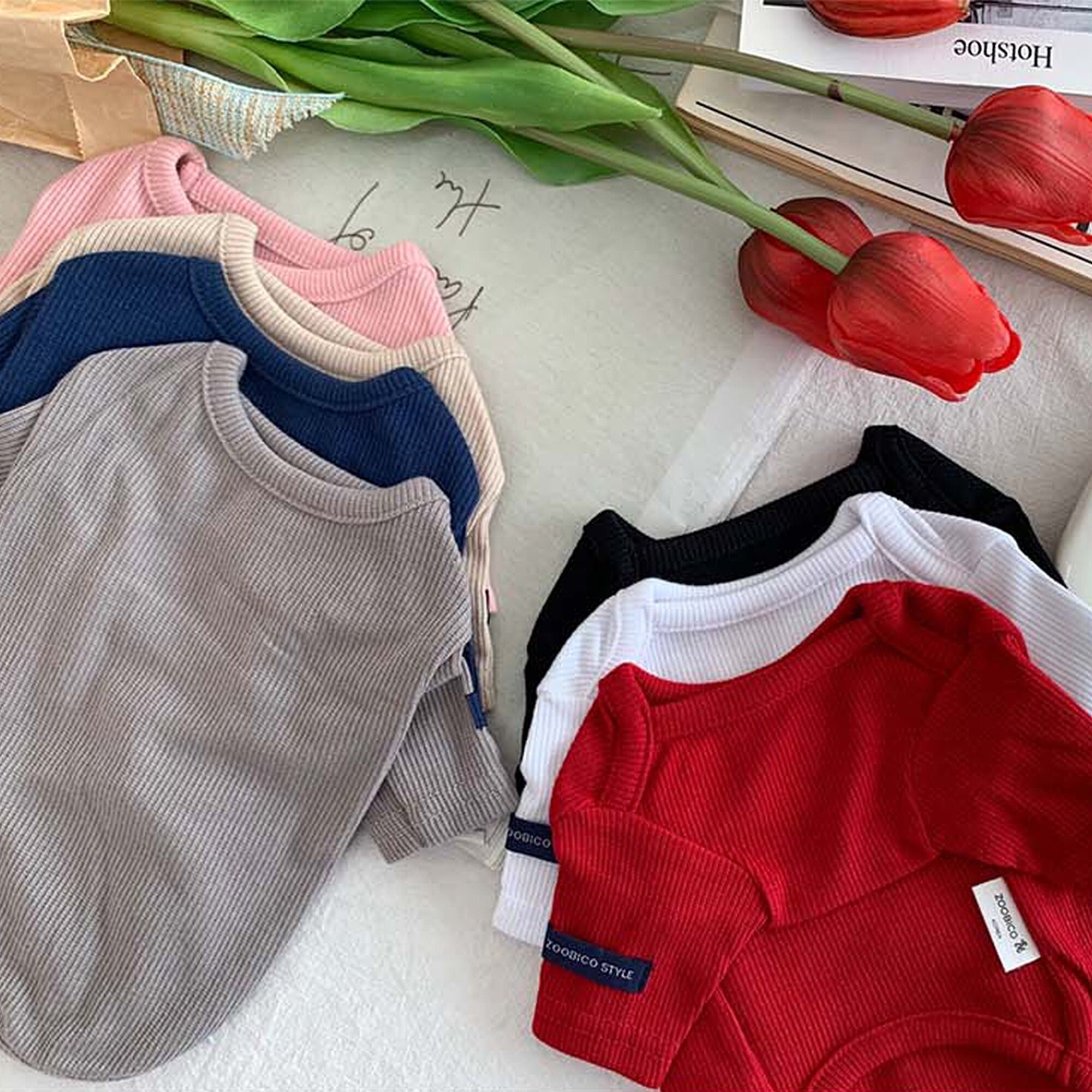 Everyday Basic Tee Dog Shirt Tops Dog Sweater Dog Puppy Clothing Pet ...