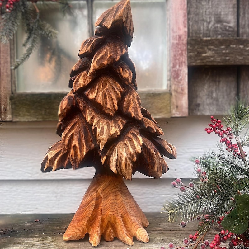 Hand Carved Tree - Etsy
