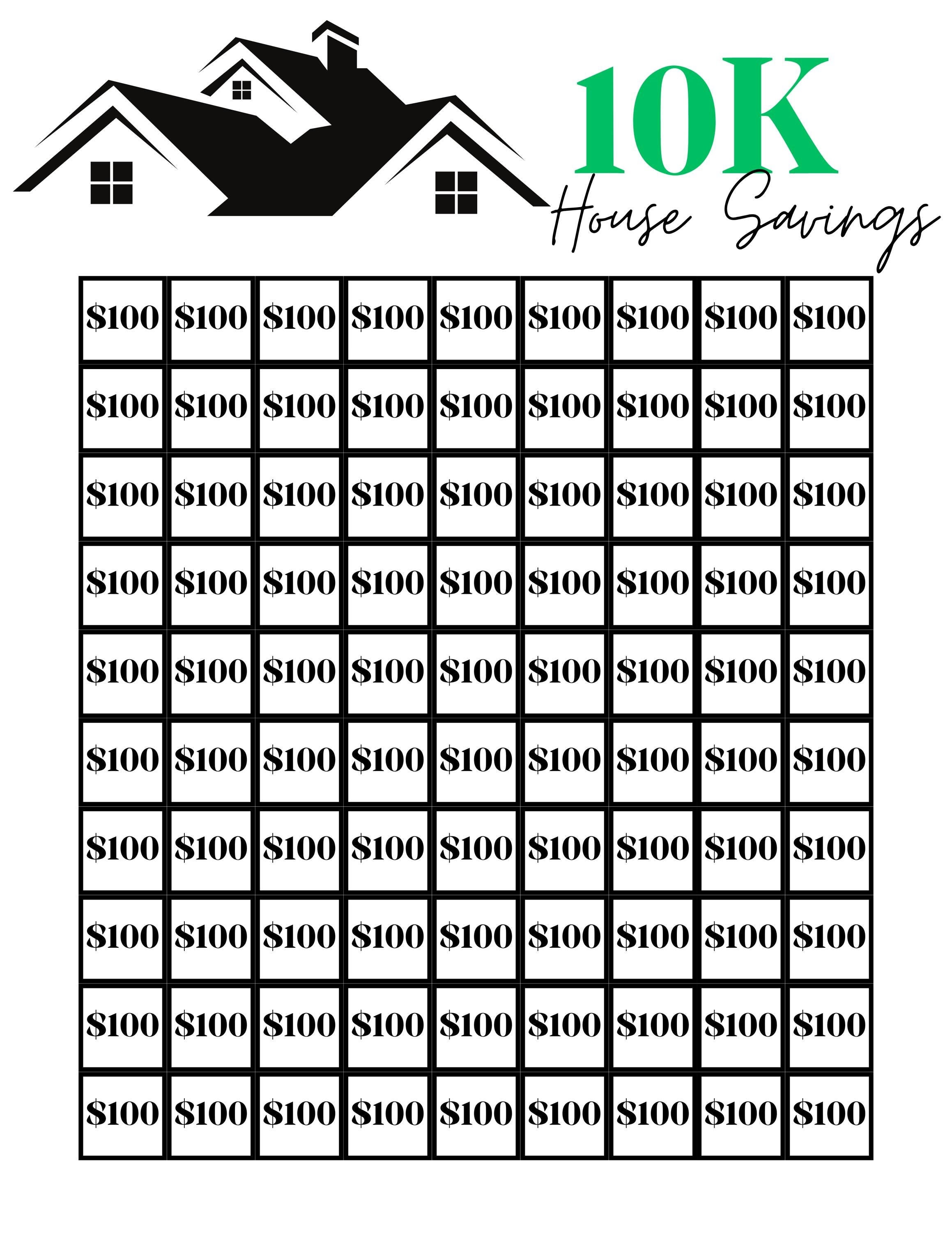 10K HOUSE SAVINGS - Etsy