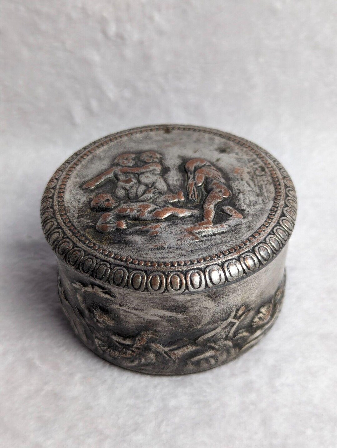 Italian Dini E Cellai Signa Copper and Porcelain Trinket Box - Etsy