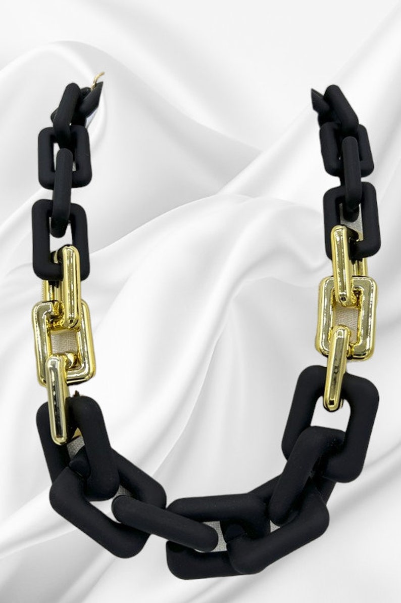 Color Link Chain Necklace - Etsy