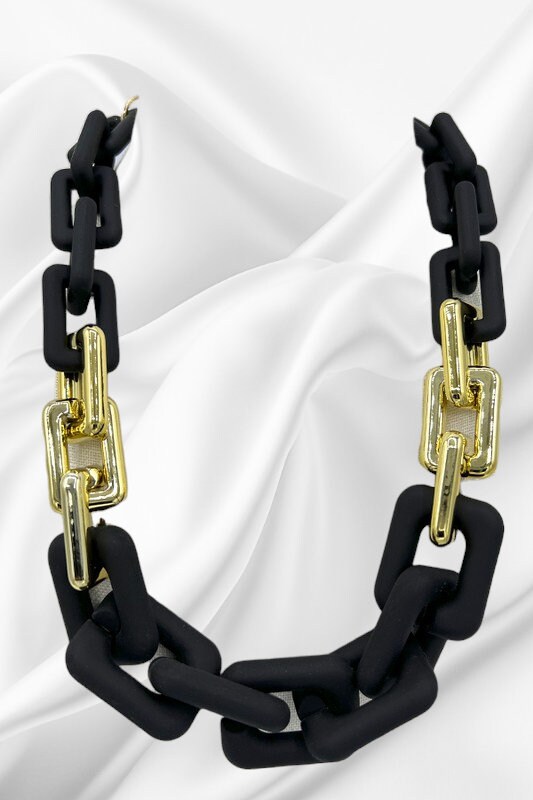 Color Link Chain Necklace - Etsy