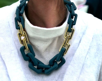 Unique Chain Link Necklace - Etsy