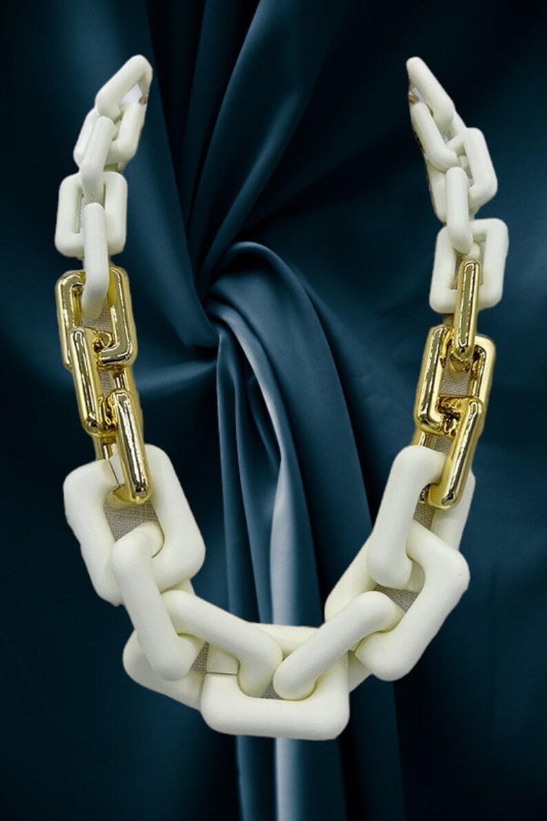 Color Link Chain Necklace - Etsy