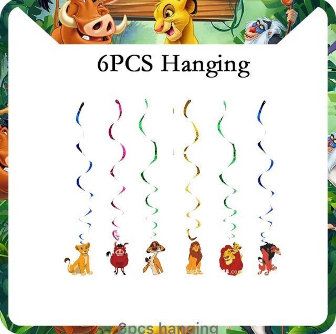 Lion King Simba Hanging Swirls Kids Birthday Party Supplies/decor - Etsy