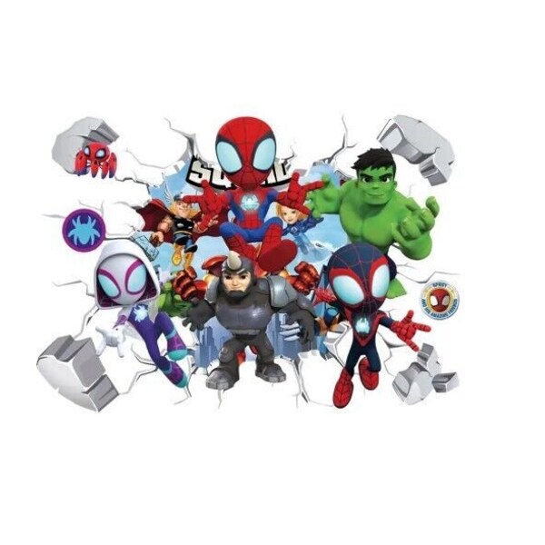 Spidey and Friends Wall Decal - Etsy