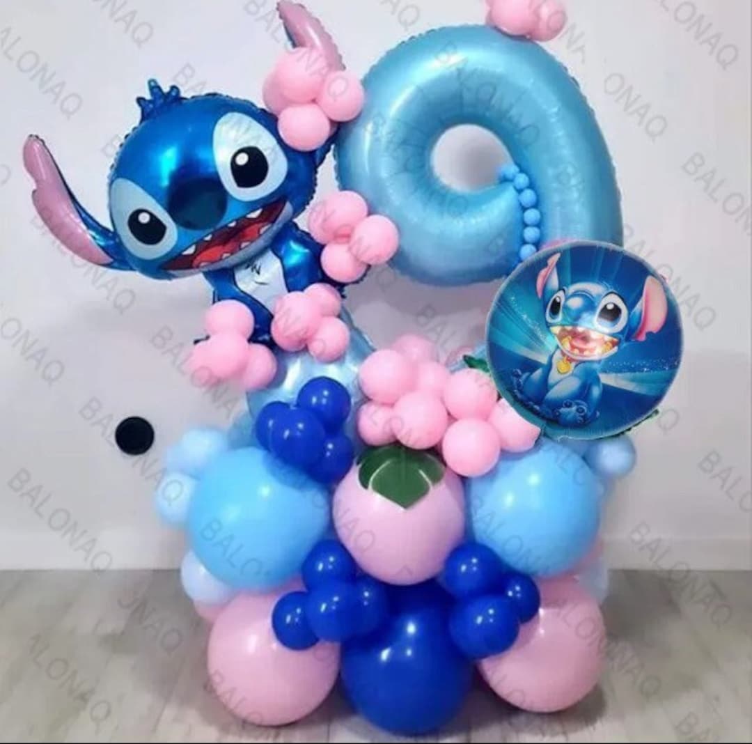 Lilo & Stitch 50 Piece Foil Birthday Party Balloon Set AGES 3-9 YEARS ...