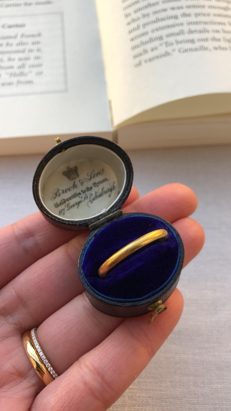 Antique Georgian English 18k Gold Posy/posey/poesy/posie Band/ring, “in ...