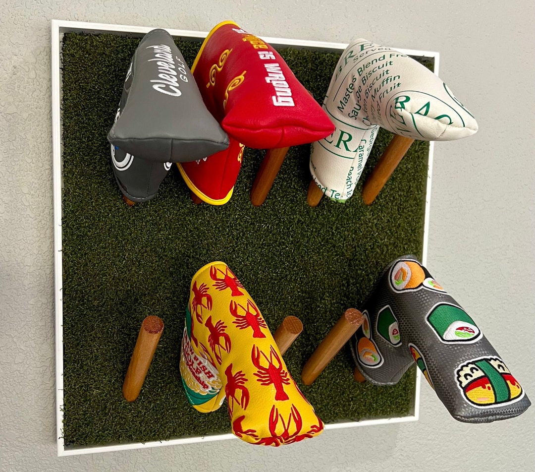 Golf Putter Head Cover Display - Green Turf - Etsy
