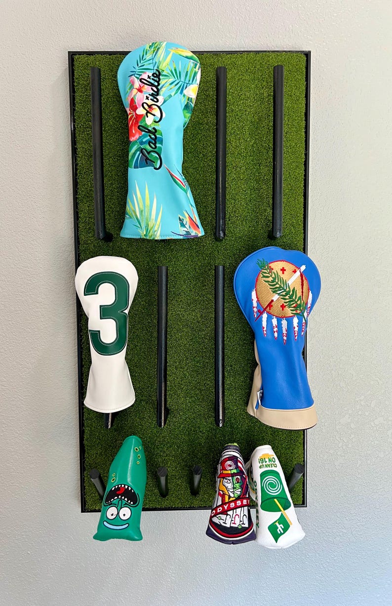 Golf Head Cover Display for Woods/putters - Turf - Etsy