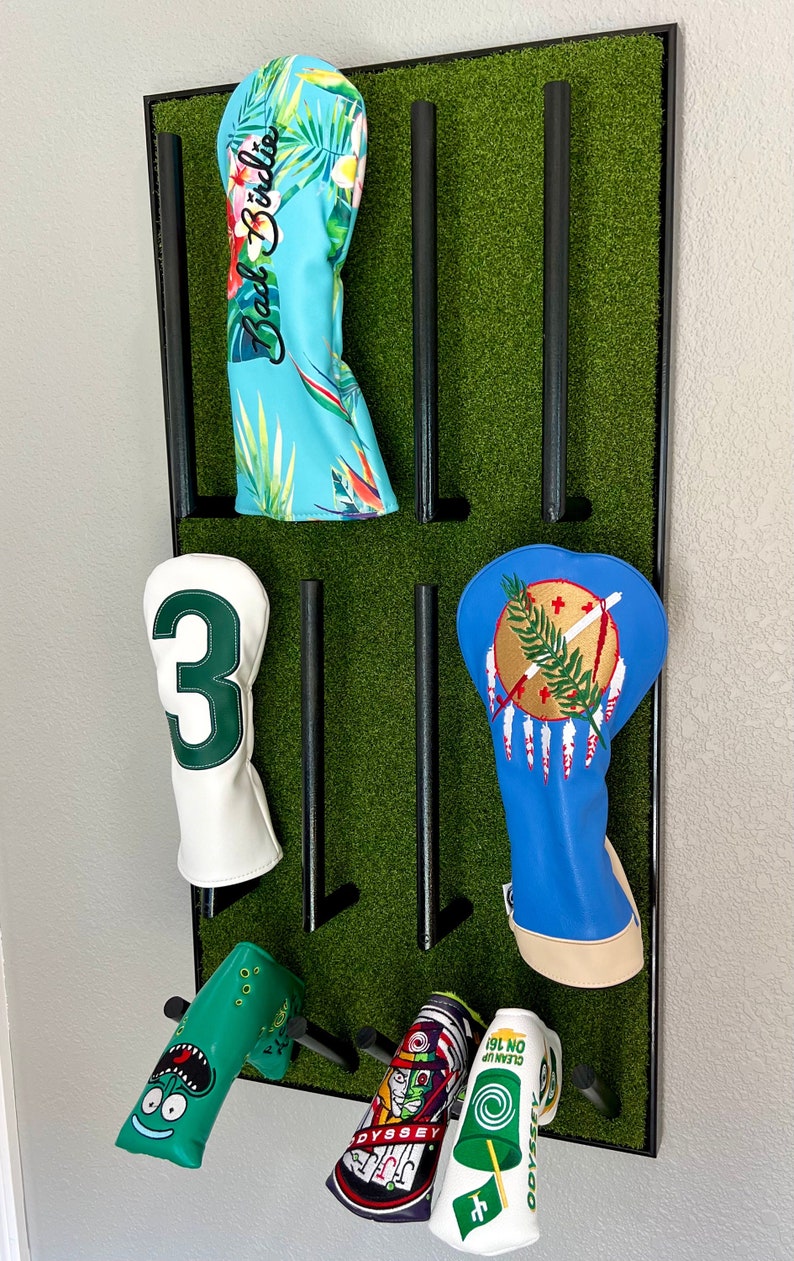 Golf Head Cover Display for Woods/putters - Turf - Etsy
