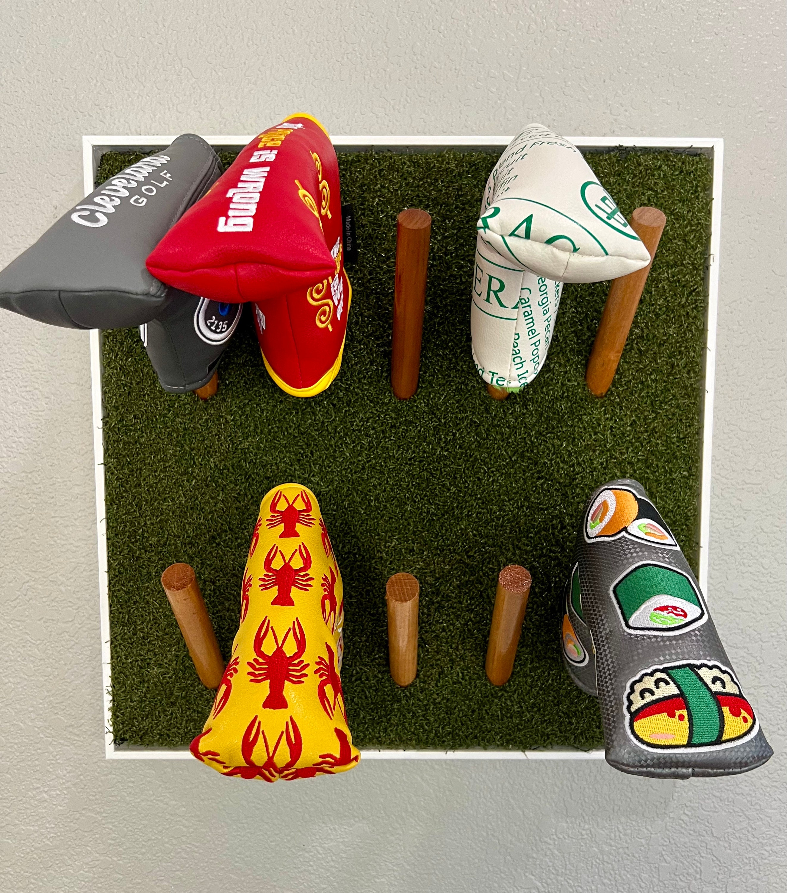 Golf Putter Head Cover Display - Green Turf - Etsy