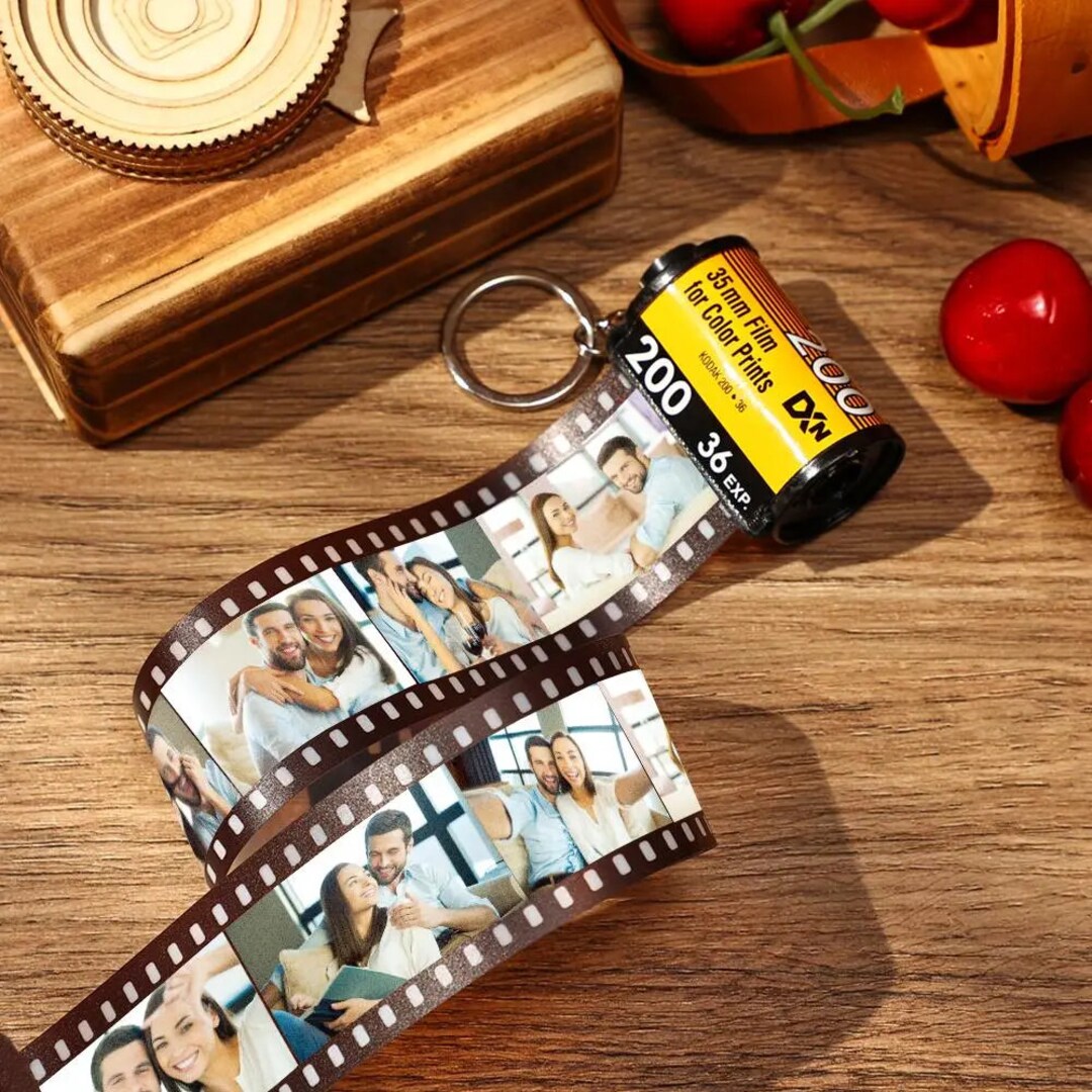 Custom Scannable Code Film Roll Keychain With 5-20 Pics - Etsy