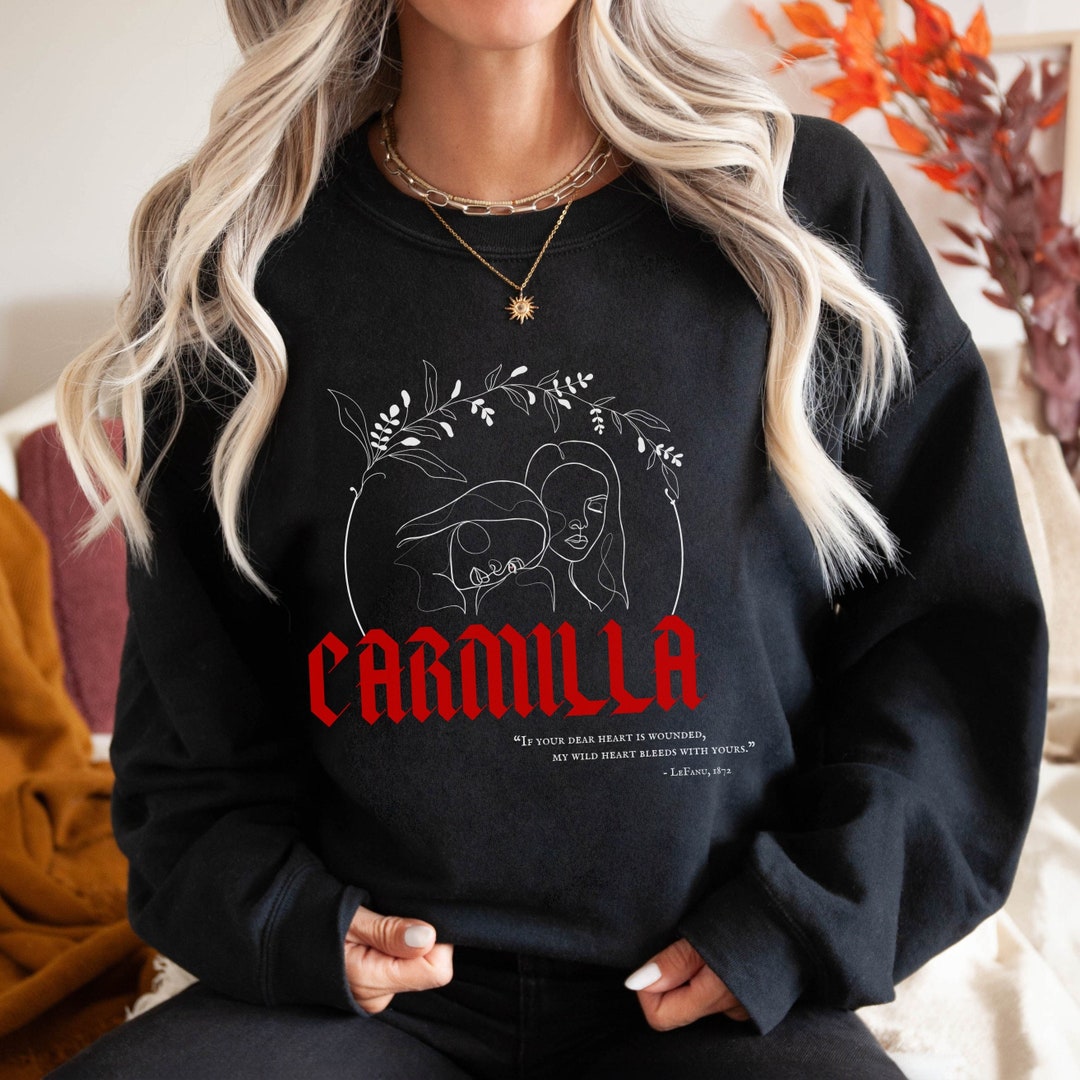 Carmilla Sapphic Gothic Horror Sweatshirt Sheridan Lefanu Vampire ...