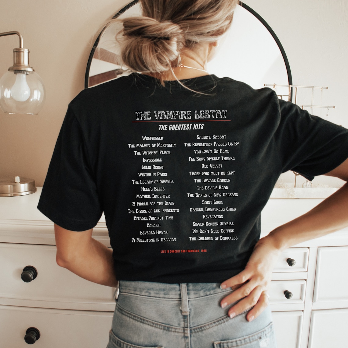 The Vampire Lestat Band Front and Back Double Sided Concert Tshirt ...