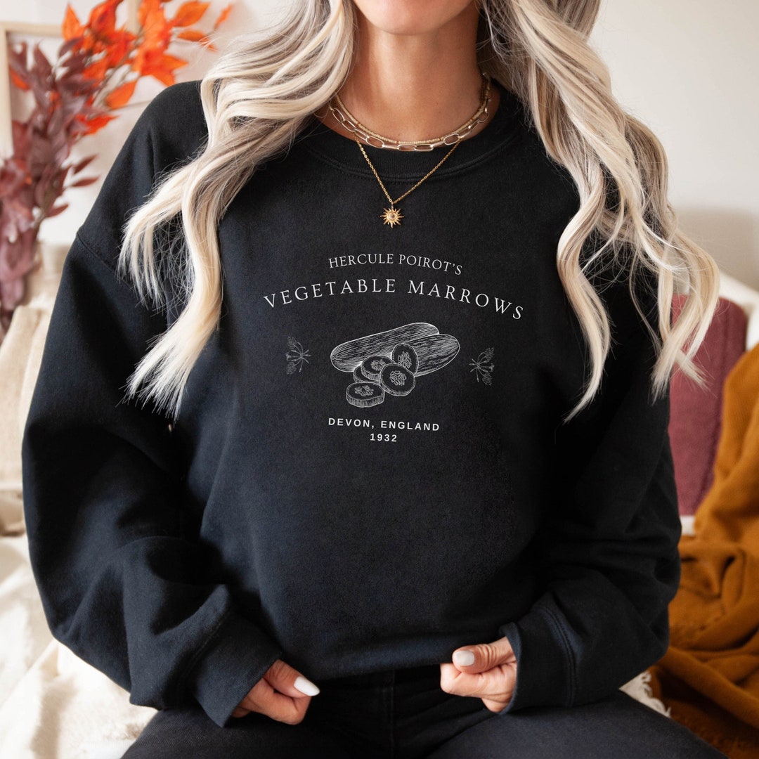 Hercule Poirot Retired Detective Vegetable Marrows Sweatshirt Mystery ...
