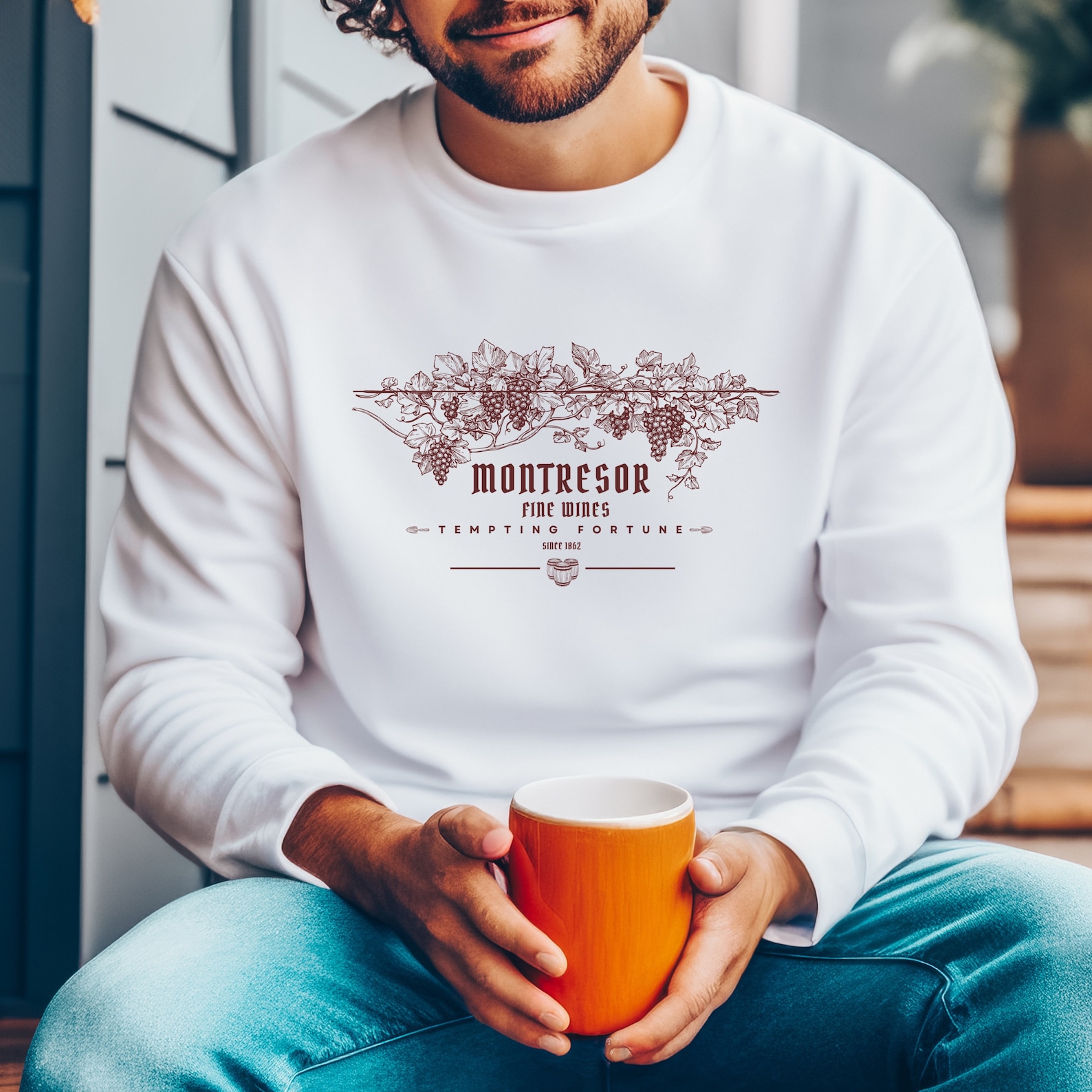 The Cask of Amontillado Montresor Fine Wines Sweatshirt Edgar Allan Poe ...