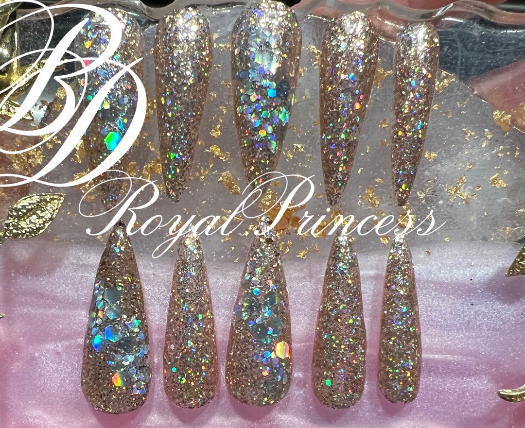 Beautiful Royalprincess Press on Nails / Fake Nails / False Nails ...