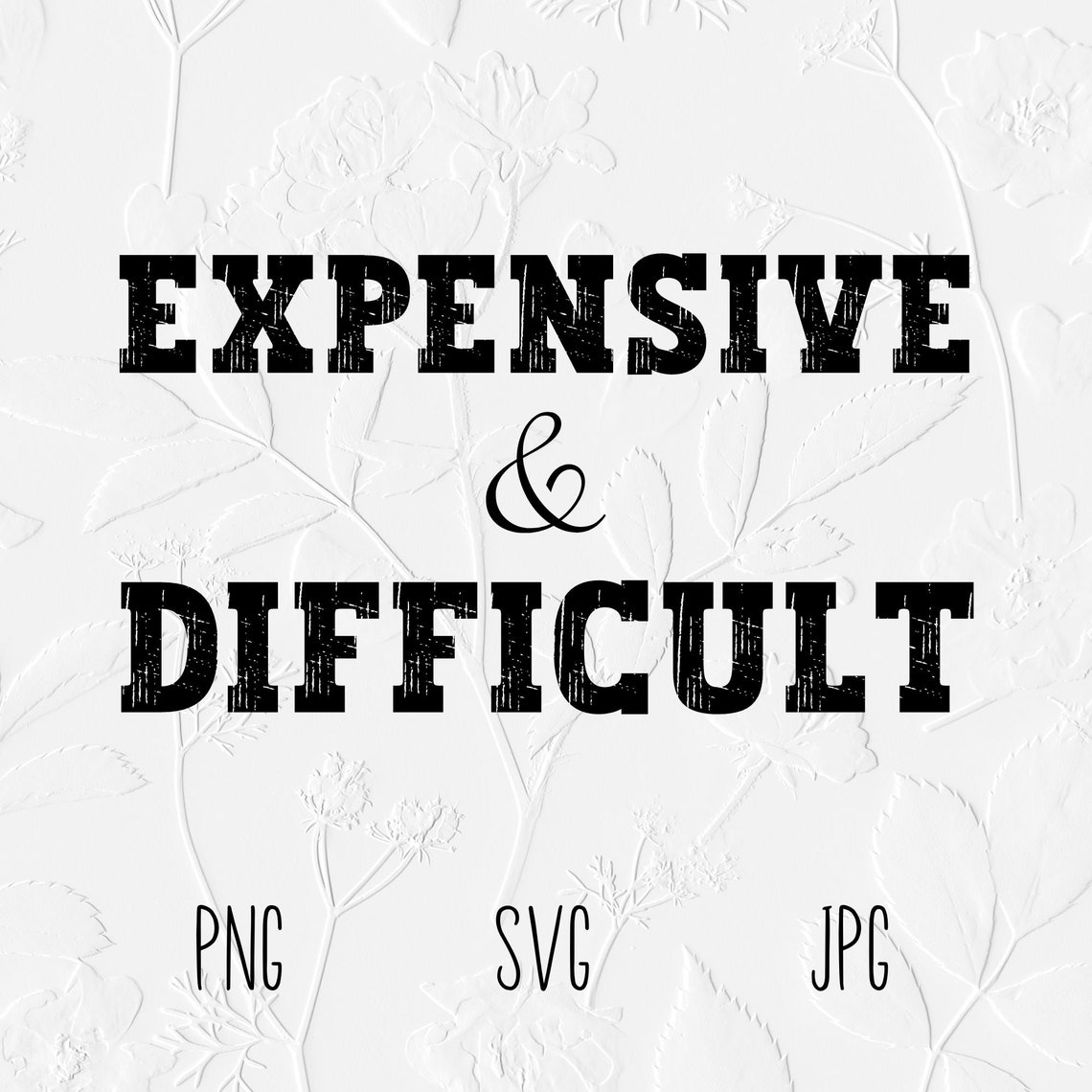 Expensive and Difficult PNG SVG, Expensive and Very Difficult, Woman ...