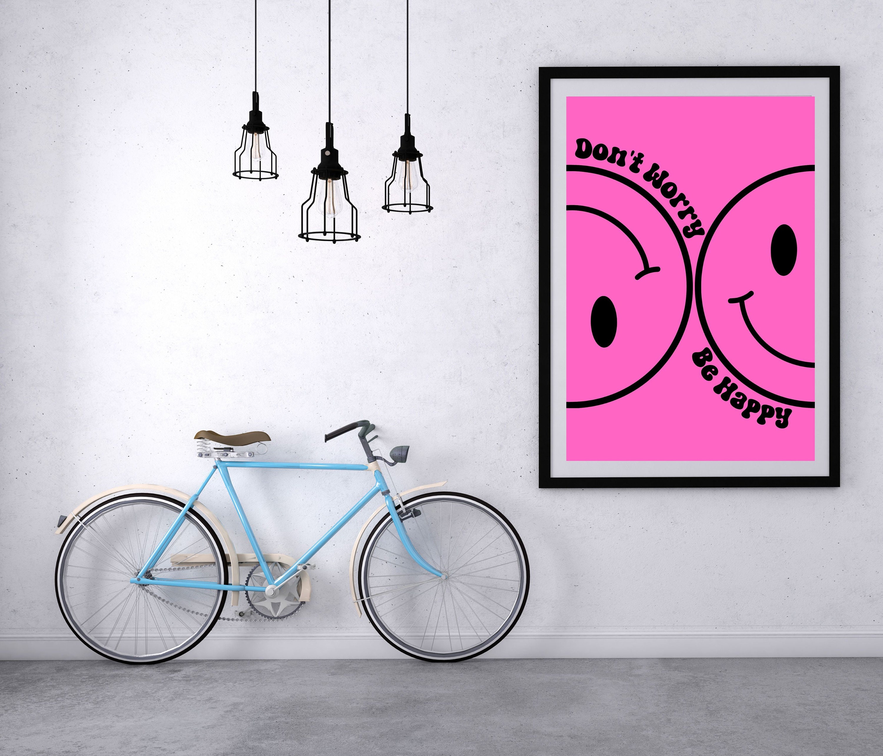 Pink Affirmation Print Trendy Wall Art Preppy Large - Etsy