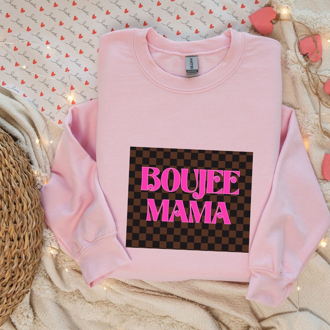Boujee Mama PNG SVG, Preppy Mama PNG, Preppy Png, Brown Checkers ...