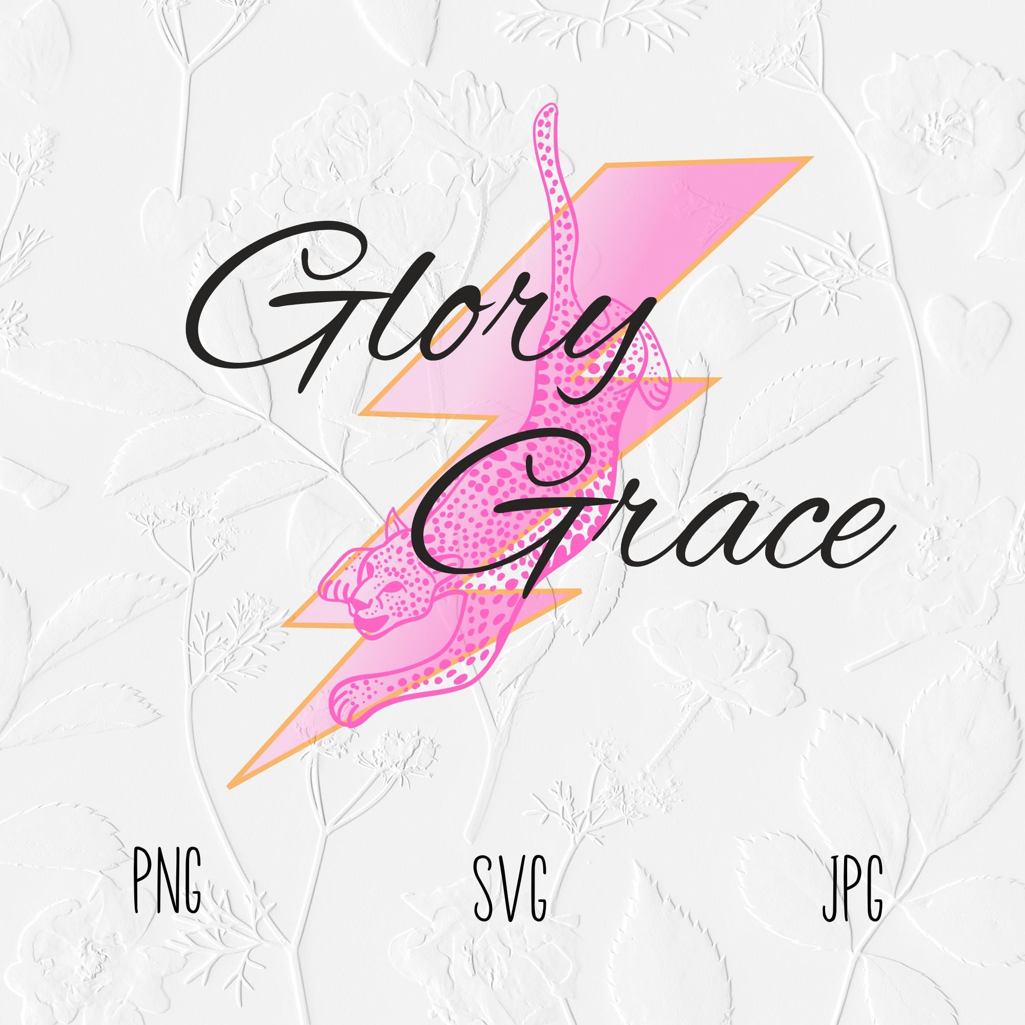 Preppy Glory Grace PNG SVG, Preppy Religious Png, Glory and Grace Png ...