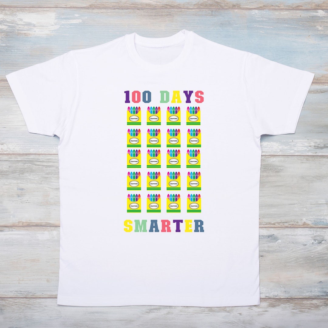 100 Days Smarter Tshirt Svg Png Dxf 100th Day Tshirt Png 100 Days