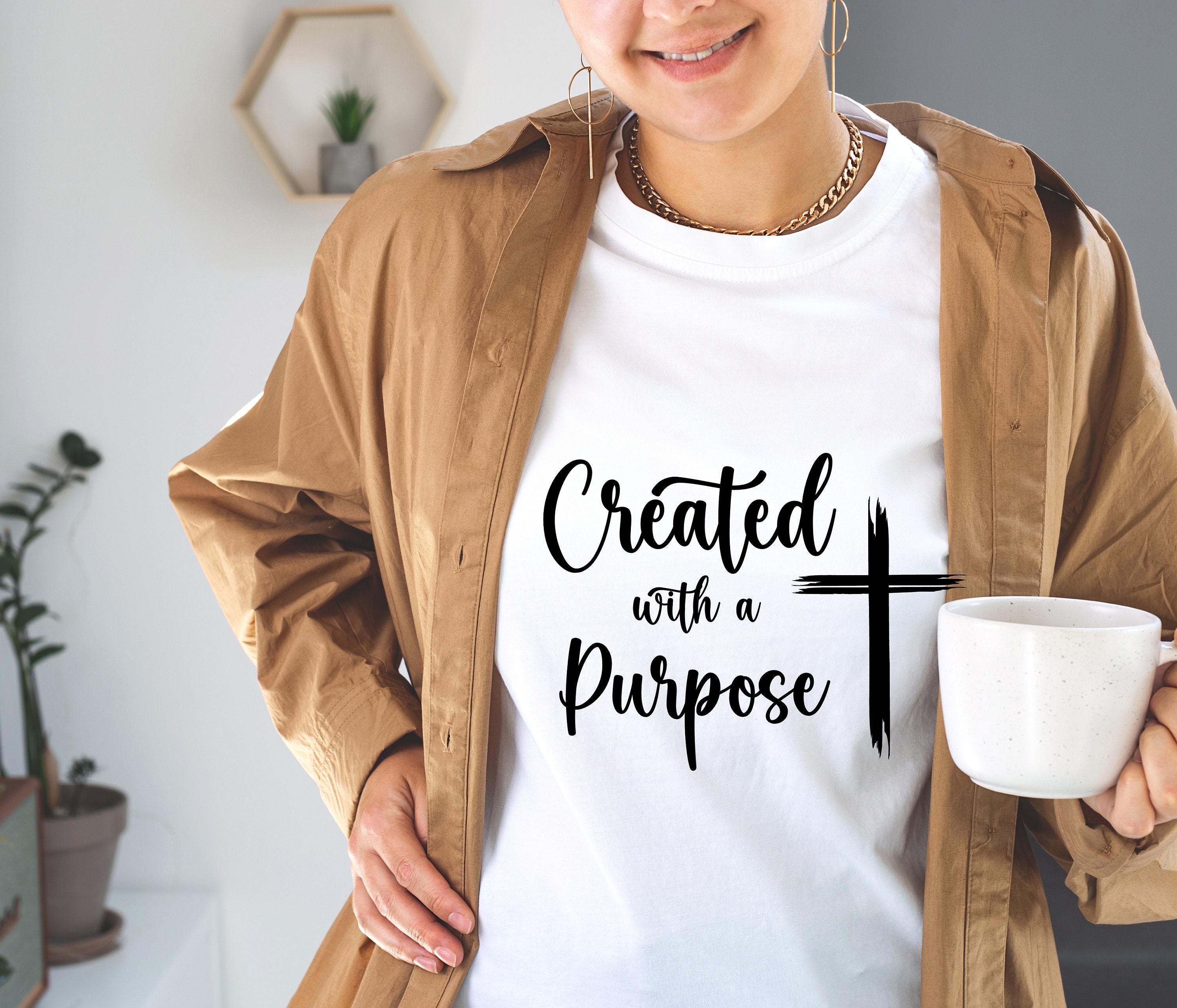 Created With A Purpose Svg, Christian Svg, Inspirational Svg, Bible Svg ...