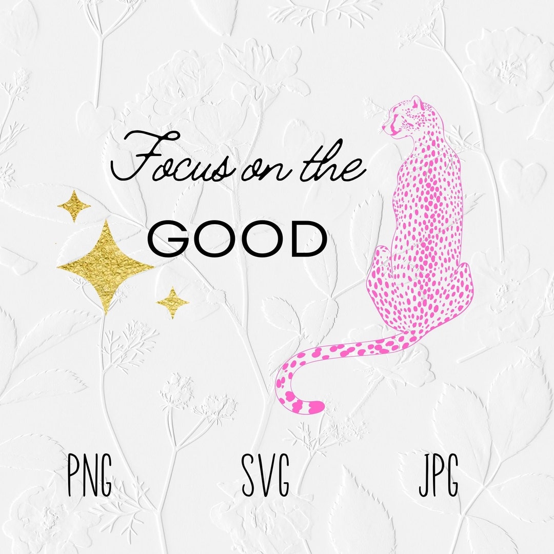 Focus on the Good Preppy PNG SVG, Pink Preppy Png, Focus on the Good ...