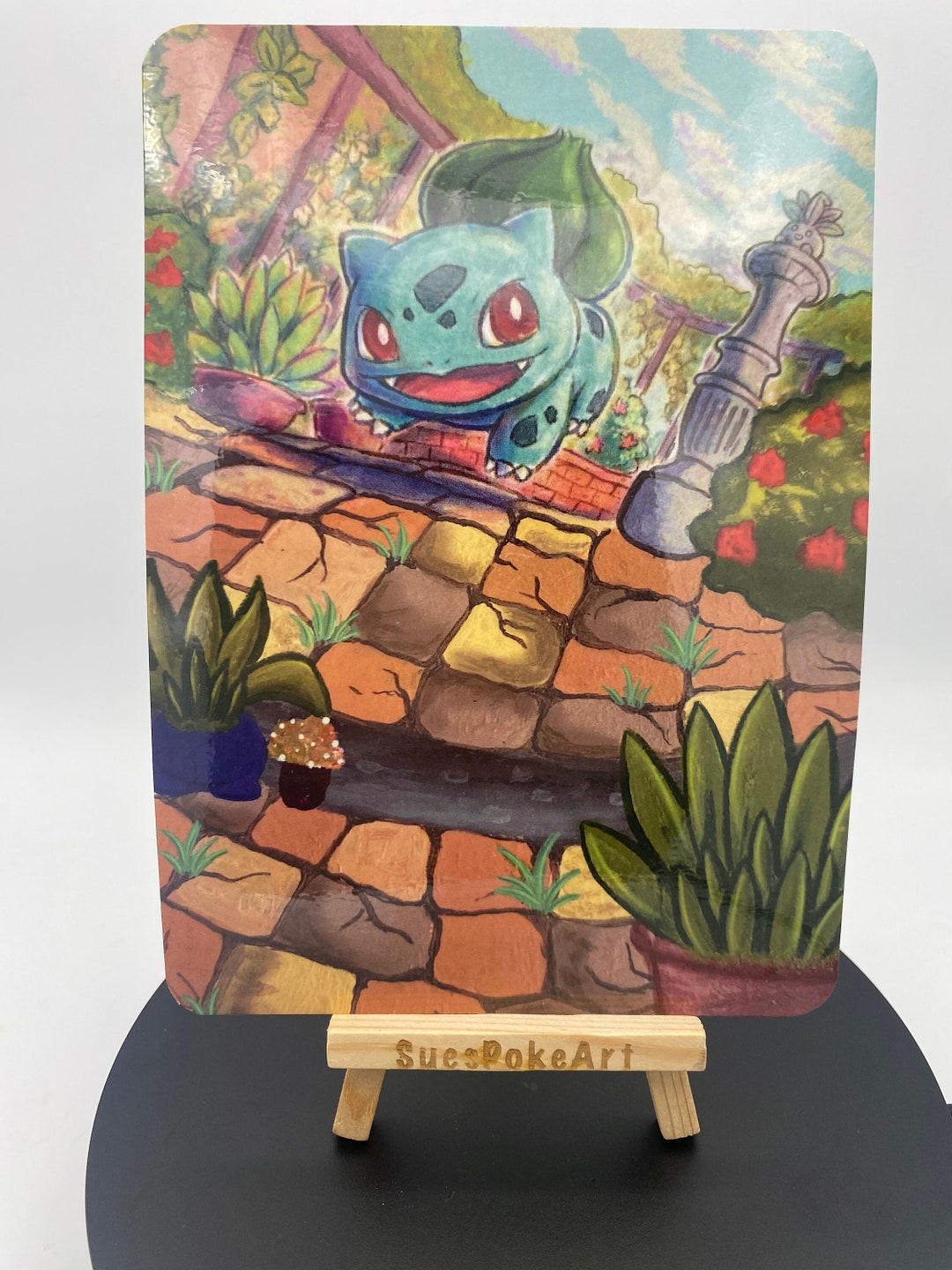 Bulbasaur Laminated Photo Print of an Original Painted - Etsy