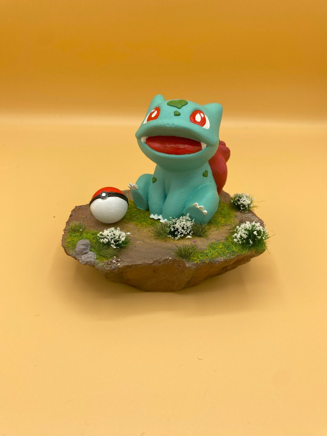 Bulbasaur Diorama Valentiens Version - Pokemon 3D Figure - Etsy