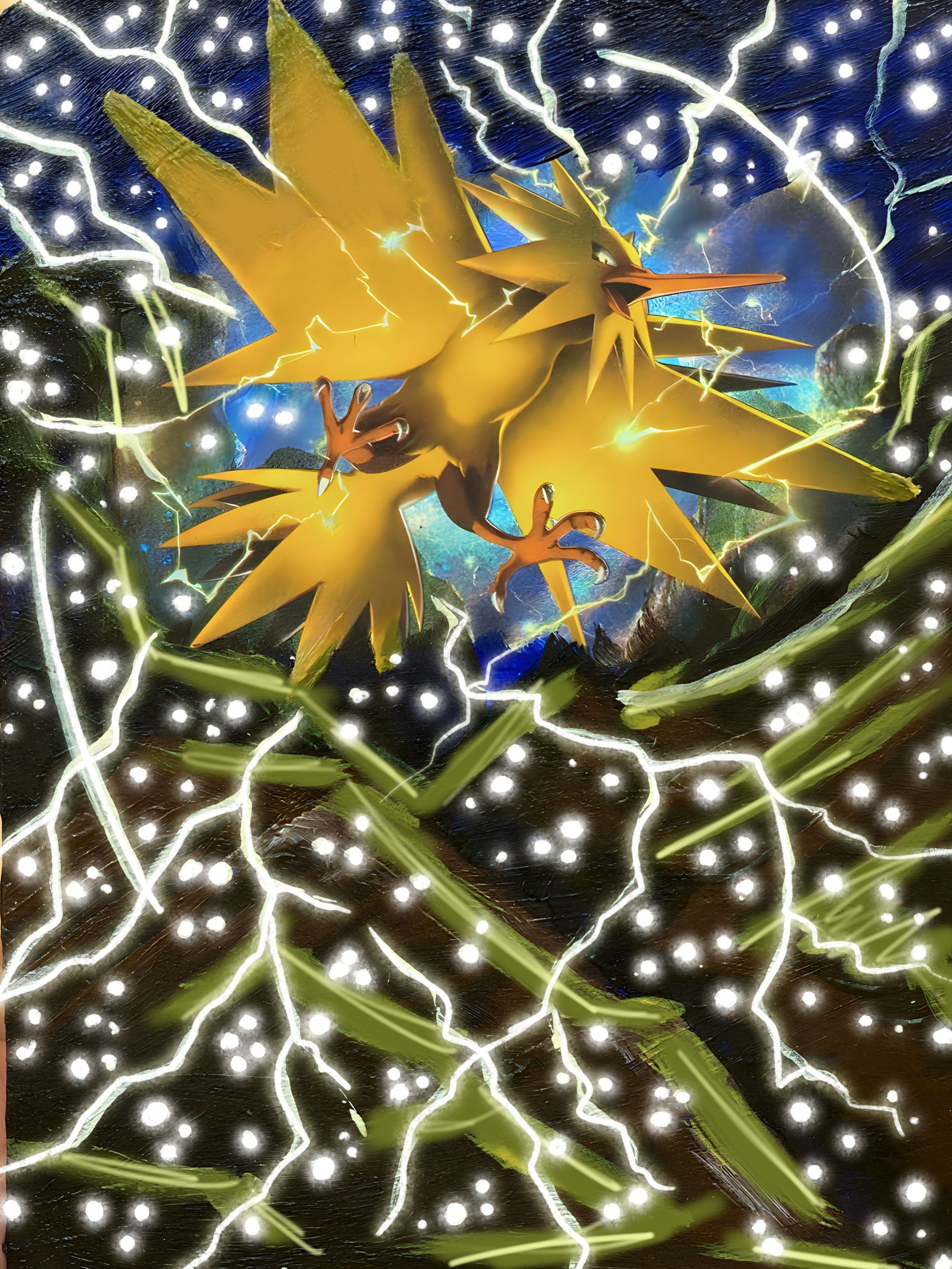 Lavados and Zapdos Laminated Photo Print of an Original - Etsy