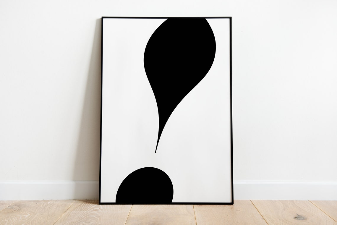Exclamation Point Poster - Etsy