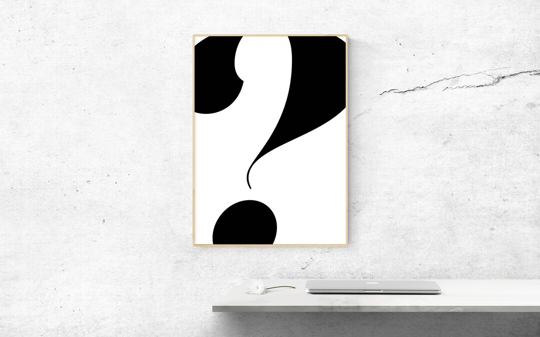 Question Mark Poster - Etsy