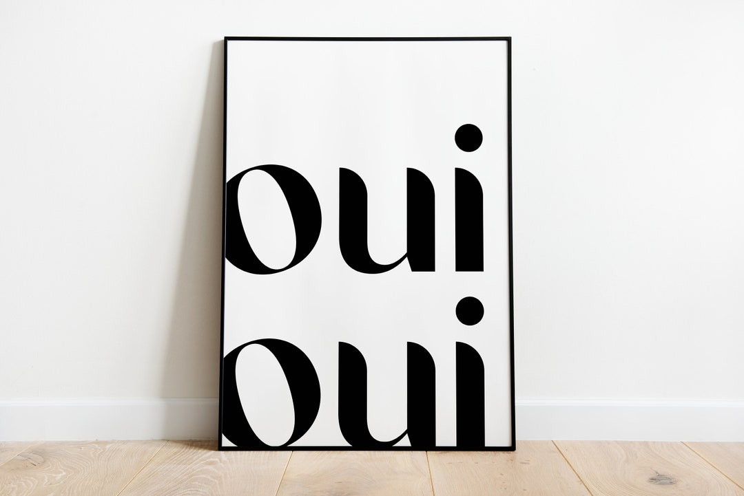 Oui Oui Poster - Etsy