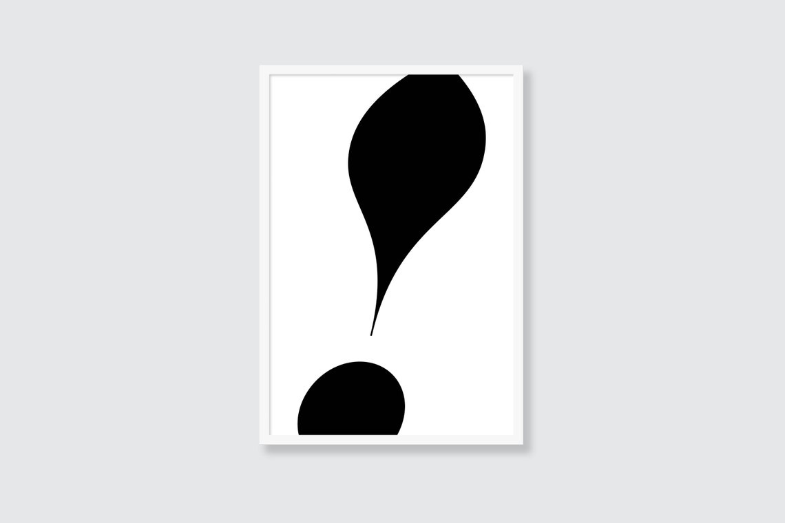 Exclamation Point Poster - Etsy