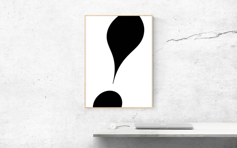 Exclamation Point Poster - Etsy