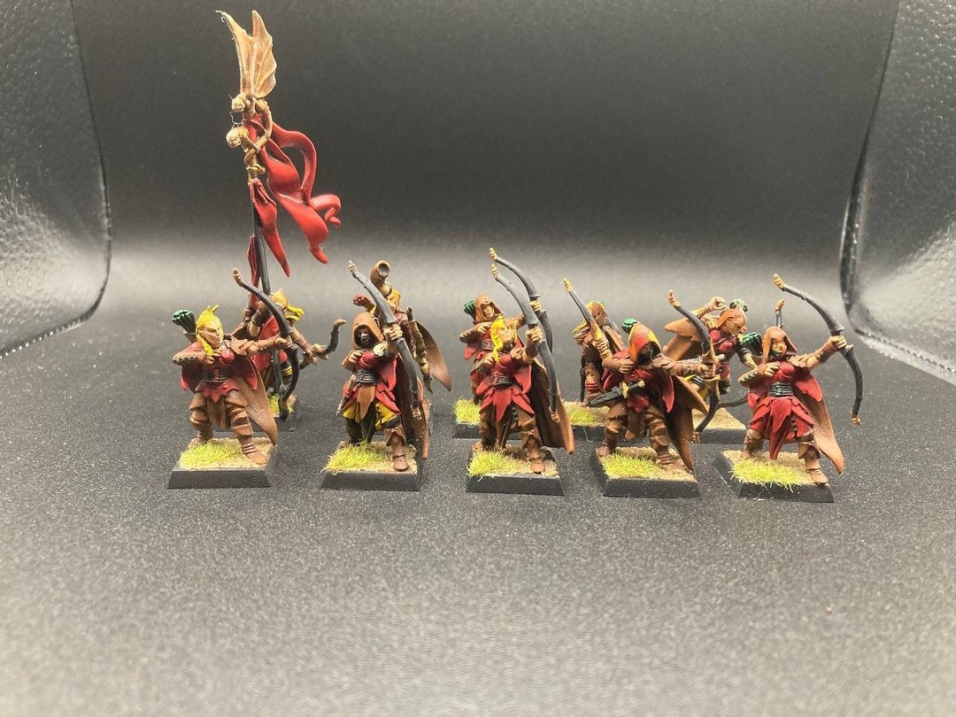WARHAMMER OLD WORLD Wood Elves Miniatures Glade Guard 6th Edition - Etsy