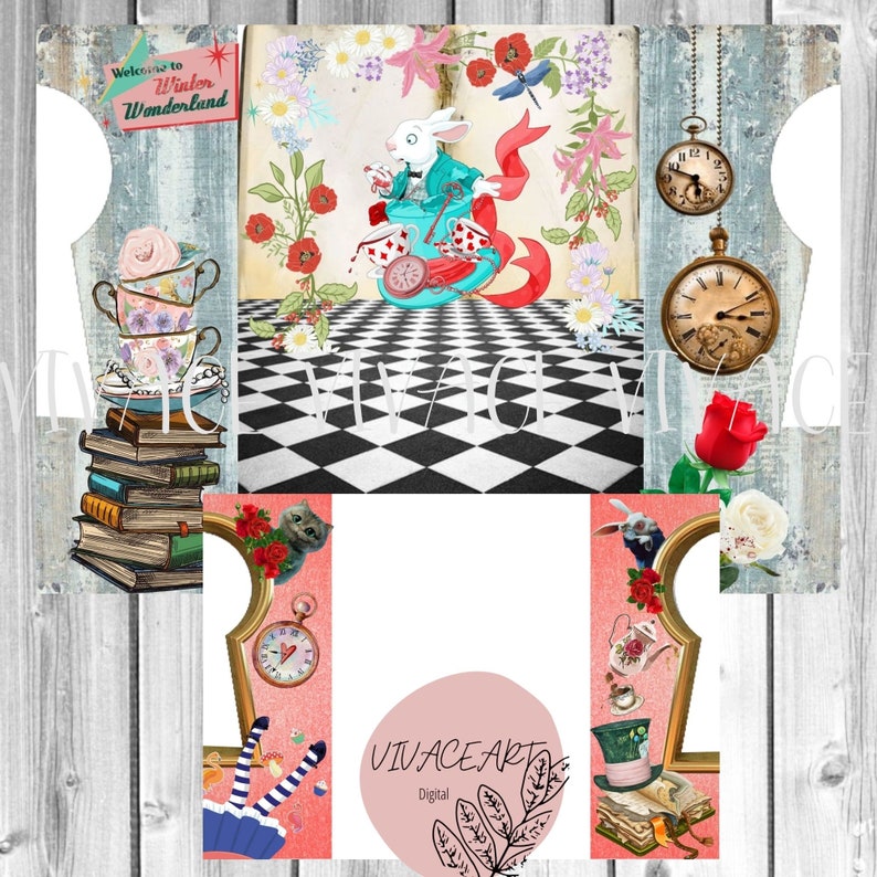 Alice in Wonderland Journal Pages: Vintage Ephemera (digital Download ...