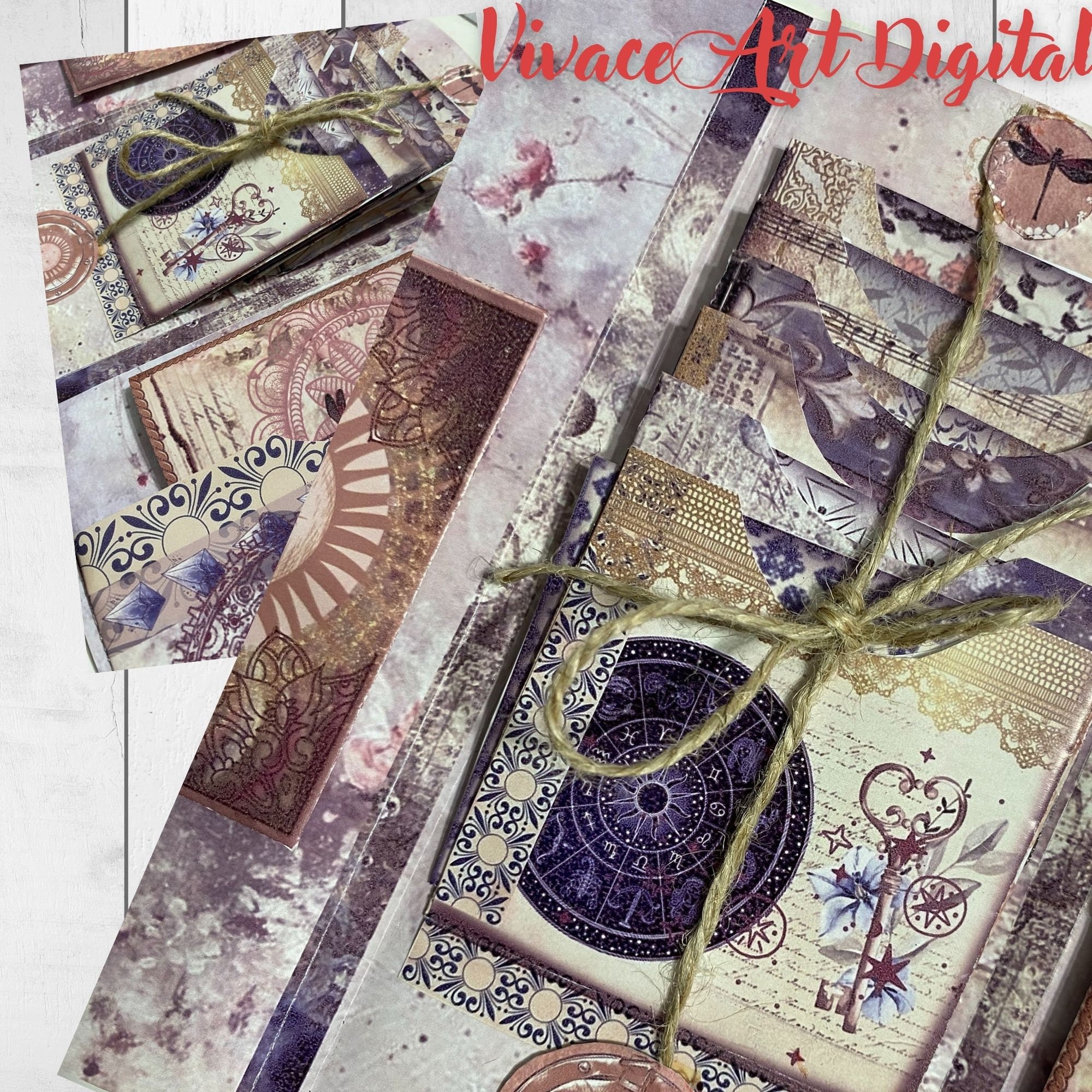 Fortune Teller Mini Project, Booklet Craft Kit, Folio Kit, Junk Journal ...