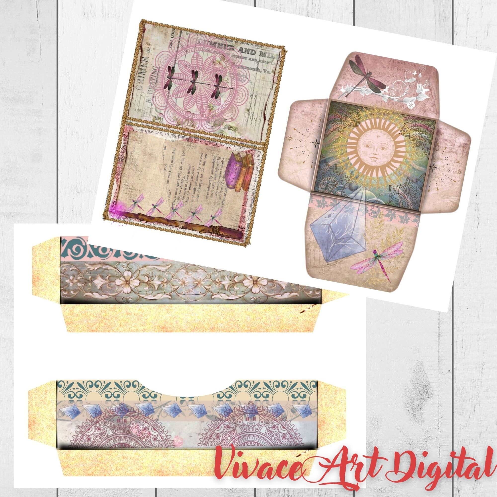Fortune Teller Mini Project, Booklet Craft Kit, Folio Kit, Junk Journal ...