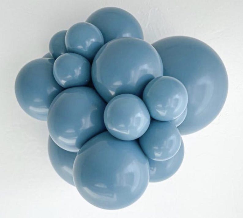 Blue Tuftex Balloon 3 Foot Latex - Blue Slate - Etsy