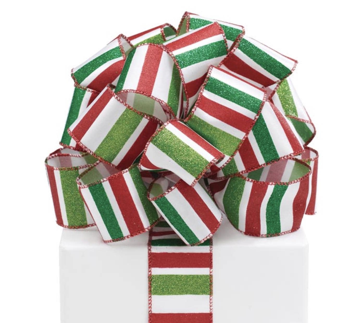 Christmas Stripe Ribbon - 1.5" Wide X 20 Yards #9 Bow Ribbon - Etsy