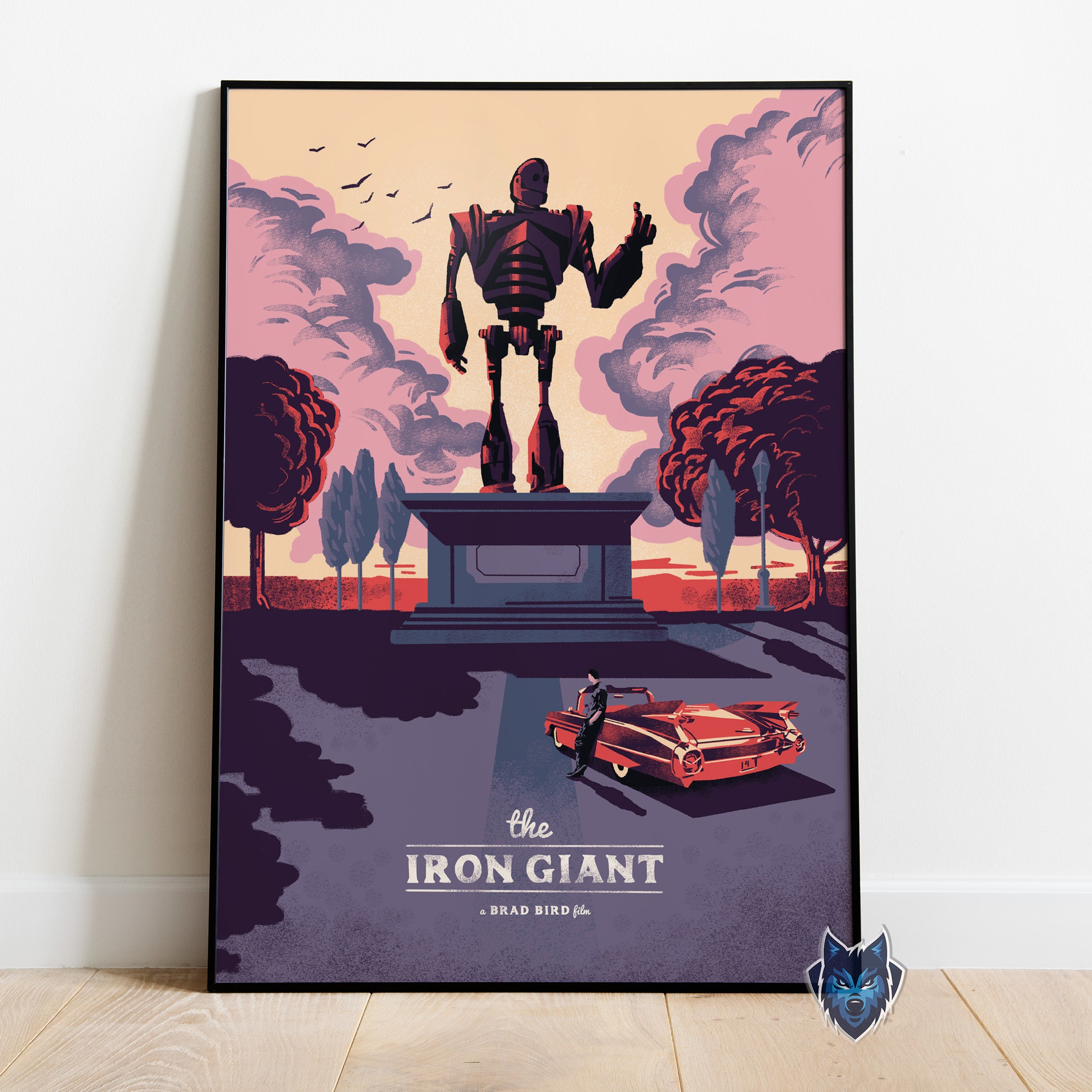 The Iron Giant Poster, Hogarth Hughes Wall Art, Rolled Canvas Print ...