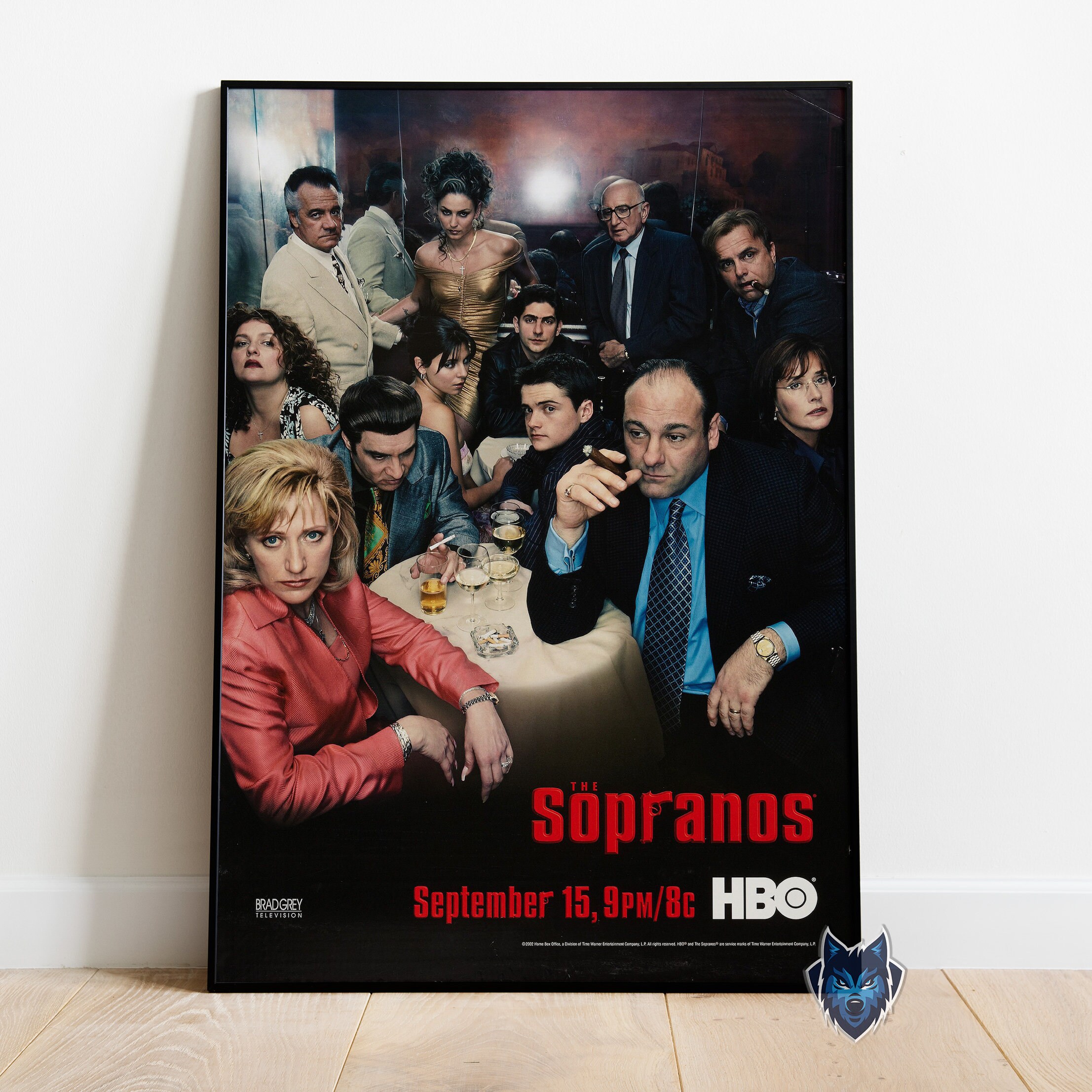 The Sopranos Poster, Tony Soprano Wall Art, Rolled Canvas Print, TV ...