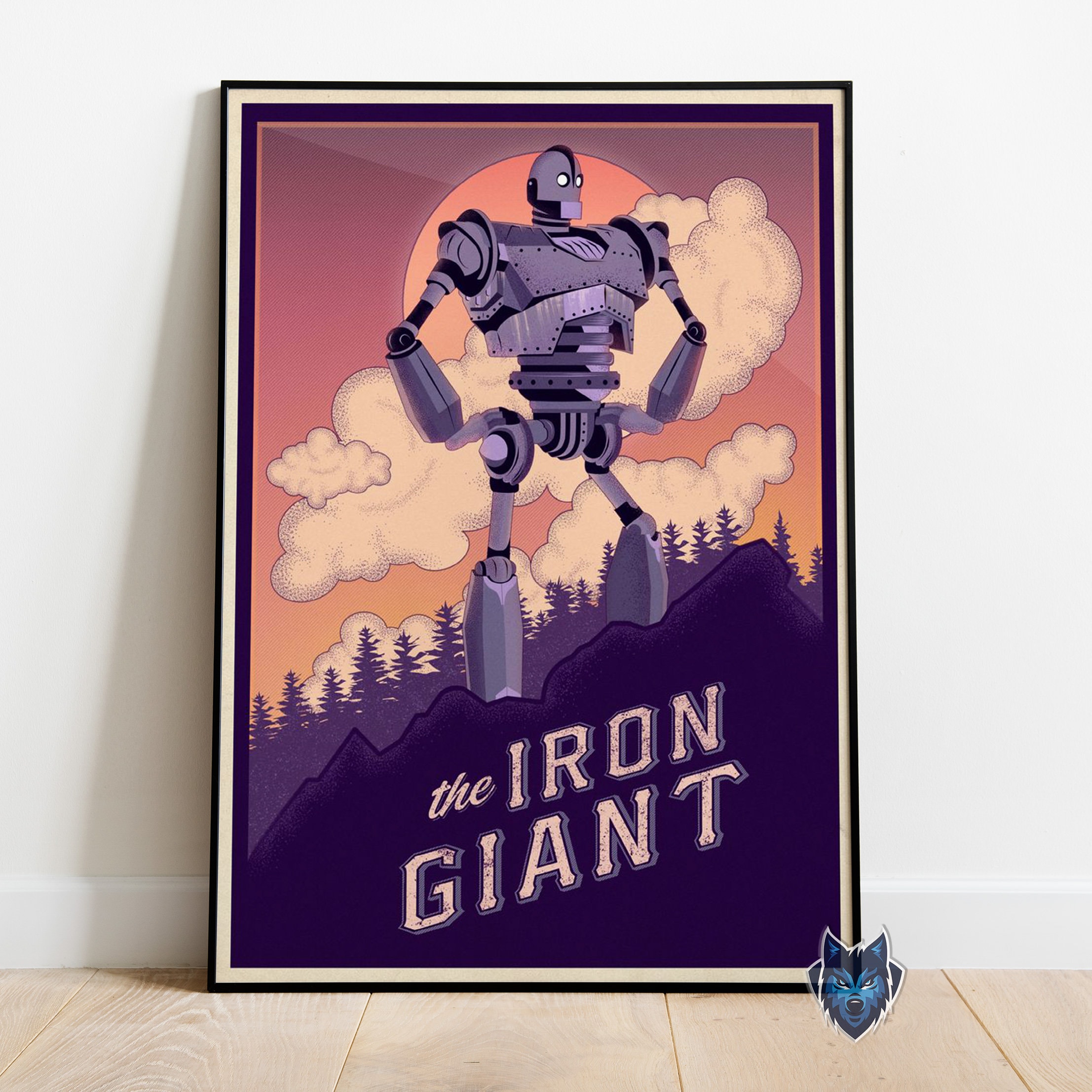 The Iron Giant Poster, Hogarth Hughes Wall Art, Rolled Canvas Print ...