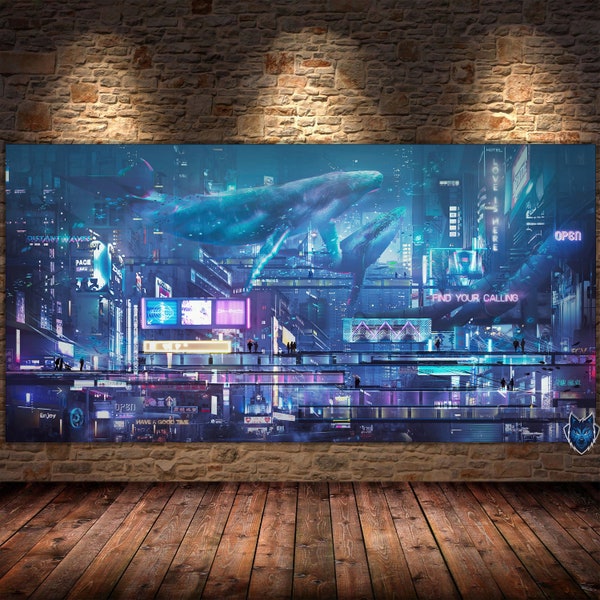 Cyberpunk Canvas Poster - Etsy Australia